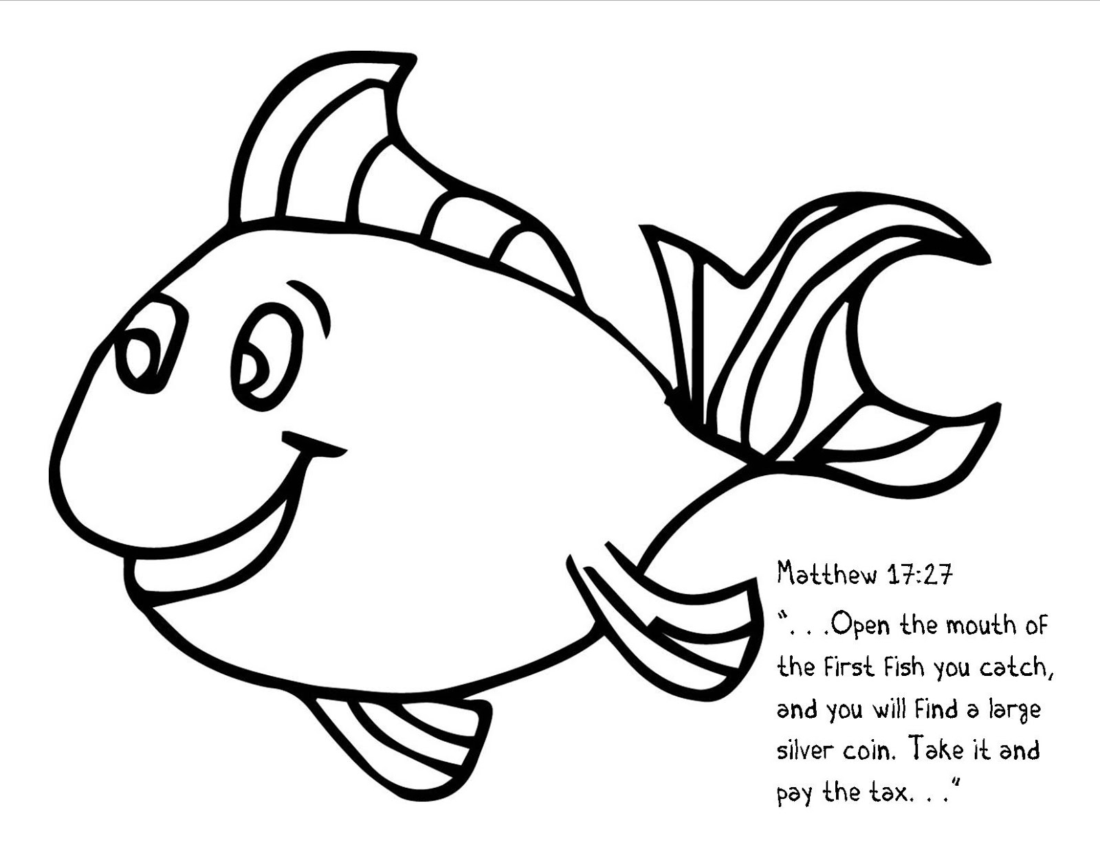 The Confident Journal: Sunday School Craft - Coin in Fish's Mouth