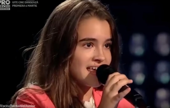 Voice of Romania - the little girl astonished the jury with Albanian song