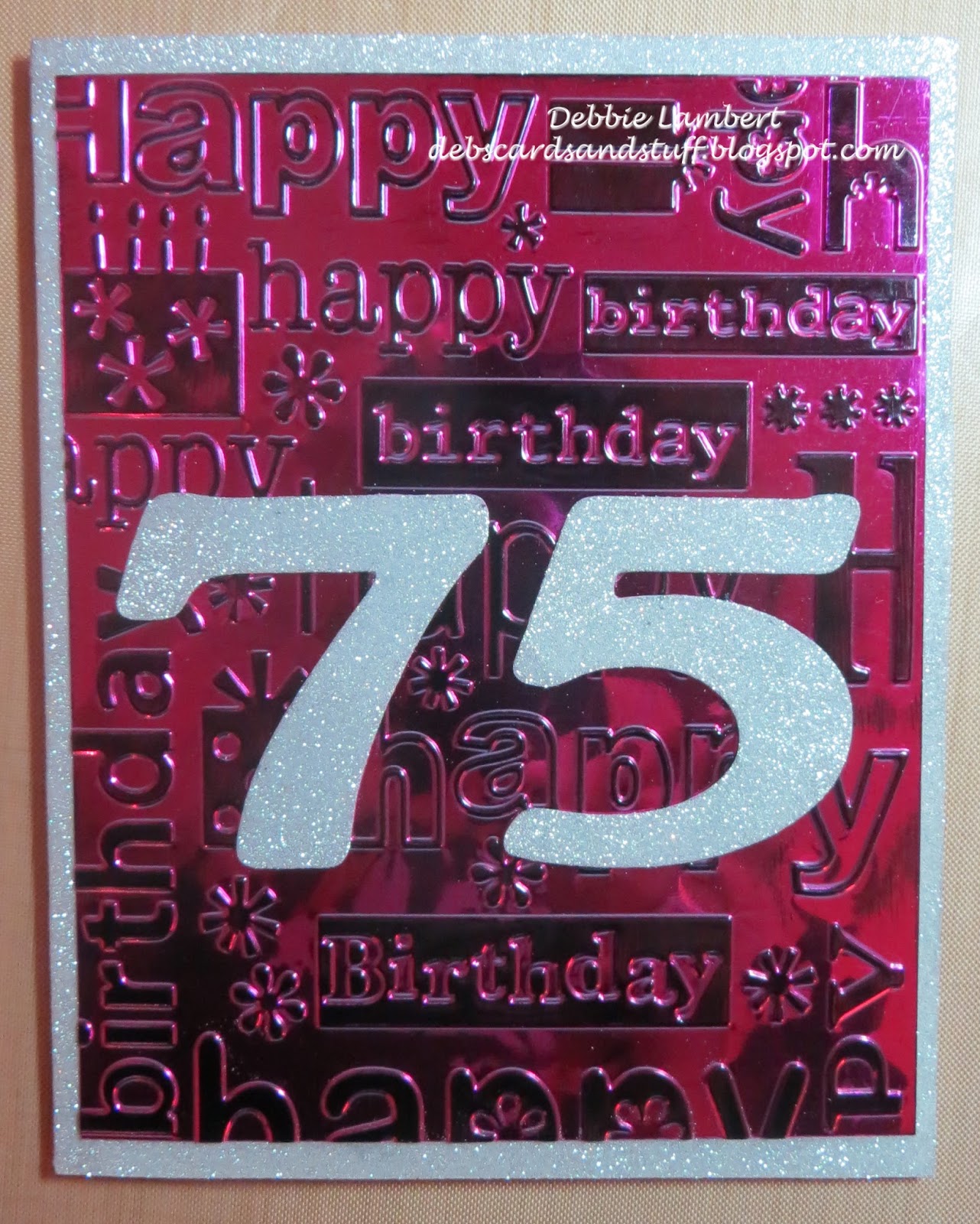 Debbies Creations 75th Birthday Card debbies-creations-75th-birthday-card