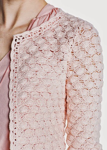 Cardigan em croche - Croche da Anjinha