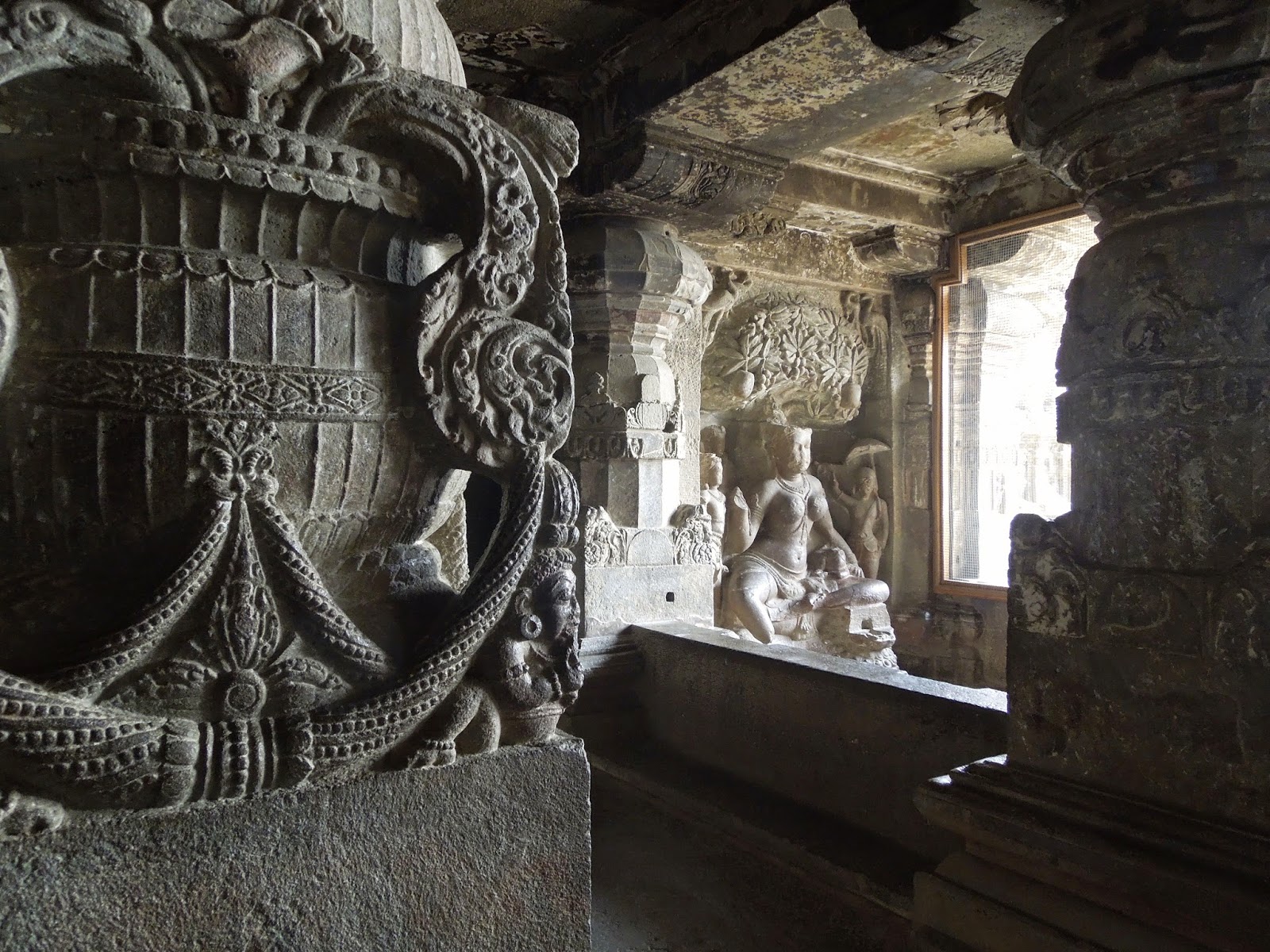 The Ellora Caves in India (a UNESCO Heritage site)