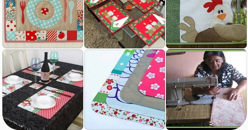 Manualidadestips: Aprende a Hacer Manteles Individuales para Mesa con Aplicación en Patchwork.