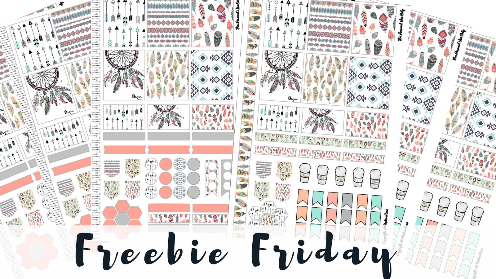 Malena Haas: FREEBIE Friday Boho Chic Planner Stickers for Persona ...