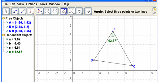 GeoGebra Tutorial - 6 Triangle and Angles