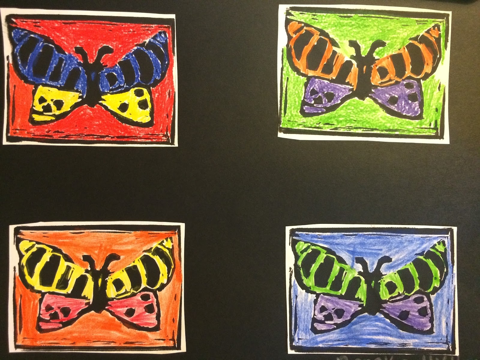 Mrs. Wille's Art Room: 6th Grade butterfly relief prints