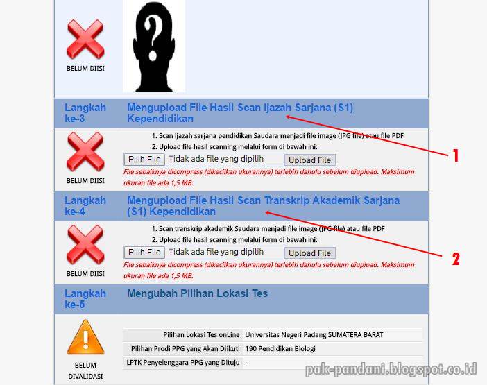 Cara (Upload) File Hasil Scan Transkrip dan File Hasil Scan Ijazah ...