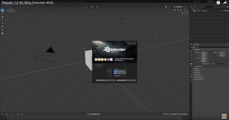 Blender-4d: Tour d'horizon de Blender 2.8 Beta