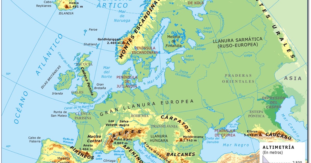 scienceclass6th: RELIEF MAP OF EUROPE