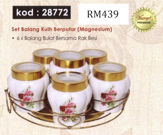 Pinggan-mangkuk Vantage: Set Balang Kuih