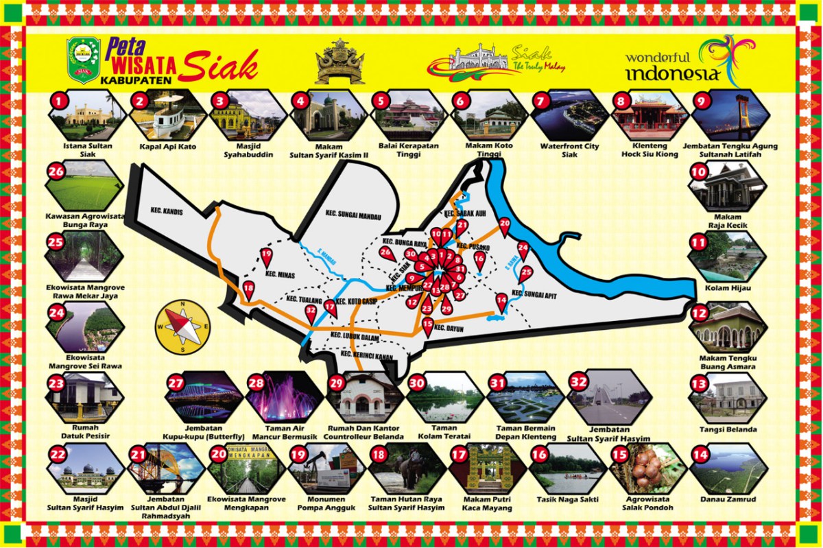 TOURISM MAP OF SIAK: PETA WISATA SIAK
