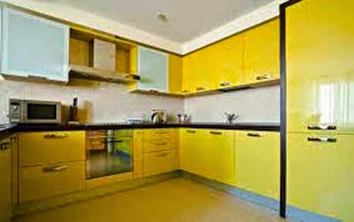 49+ Konsep Model Dapur Warna Kuning