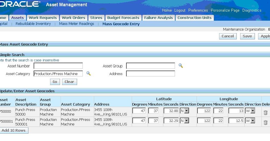 Oracle Supply Chain Management (SCM) & Enterprise Asset Management (eAM ...