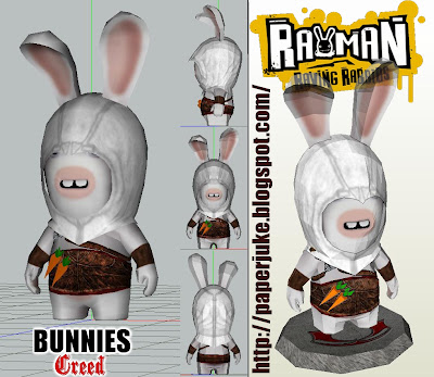 Raving Rabbids - Assassin's Creed Papercraft | Papercraft Paradise ...