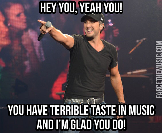 Farce the Music: Monday Morning Memes: Darius Rucker, Luke Bryan, Kacey ...