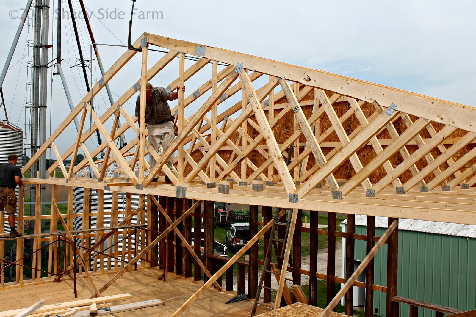 Barn Renovation--Stage Seven--Roof Trusses