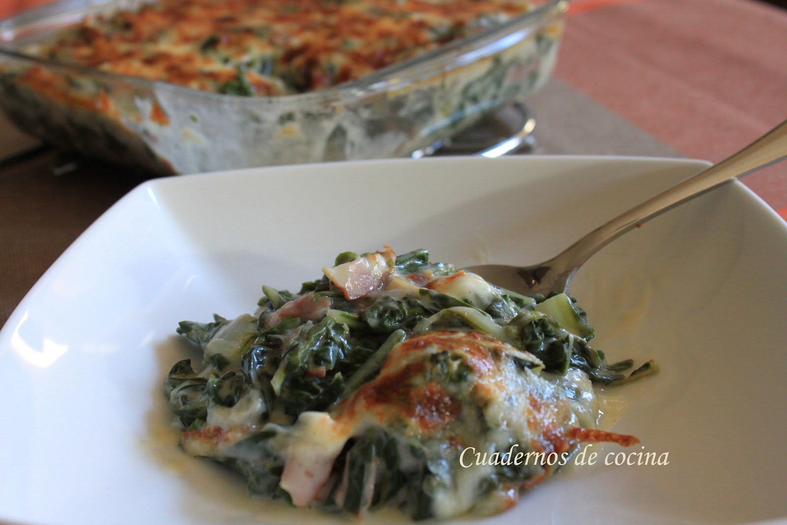 Cuadernos de cocina: Acelgas gratinadas