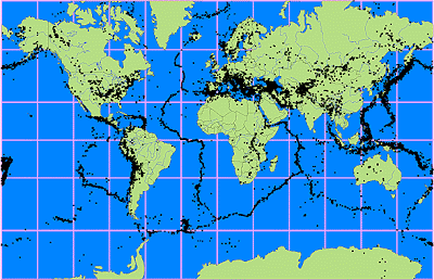 Earthquake Zone Map World - United States Map