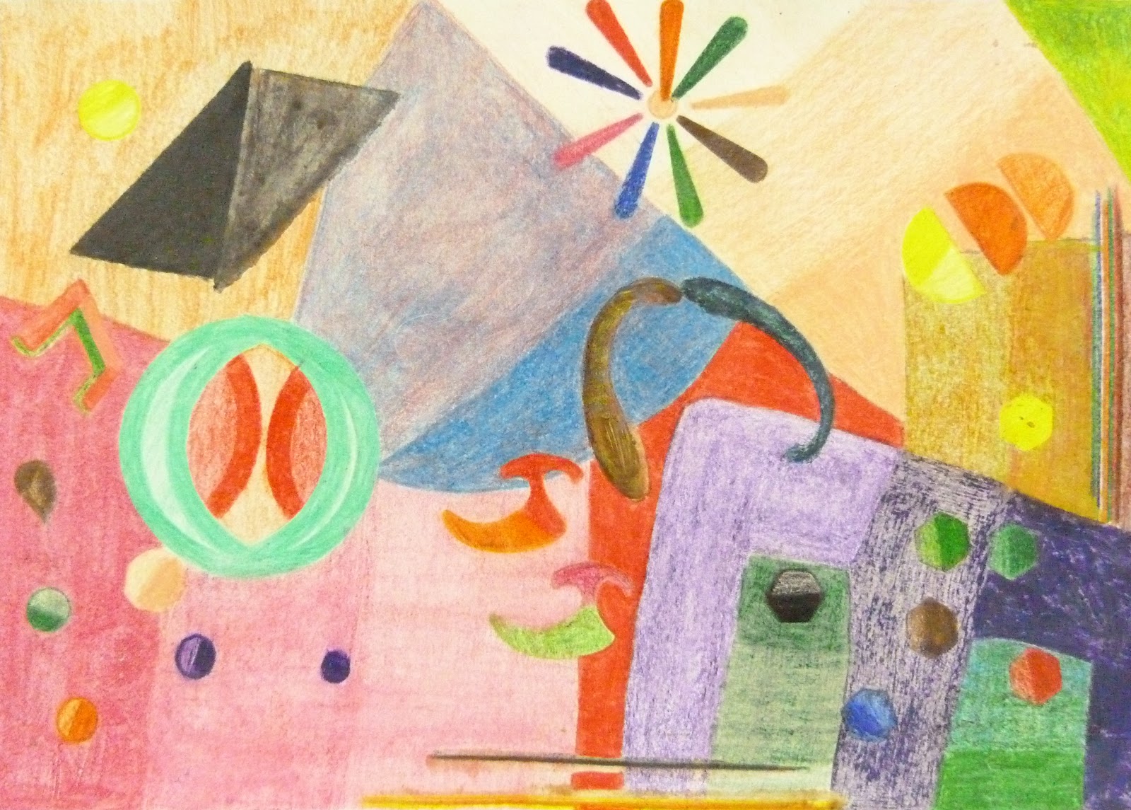 EDUCACIÓN PLÁSTICA Y VISUAL: COMPOSICIONES ABSTRACTAS