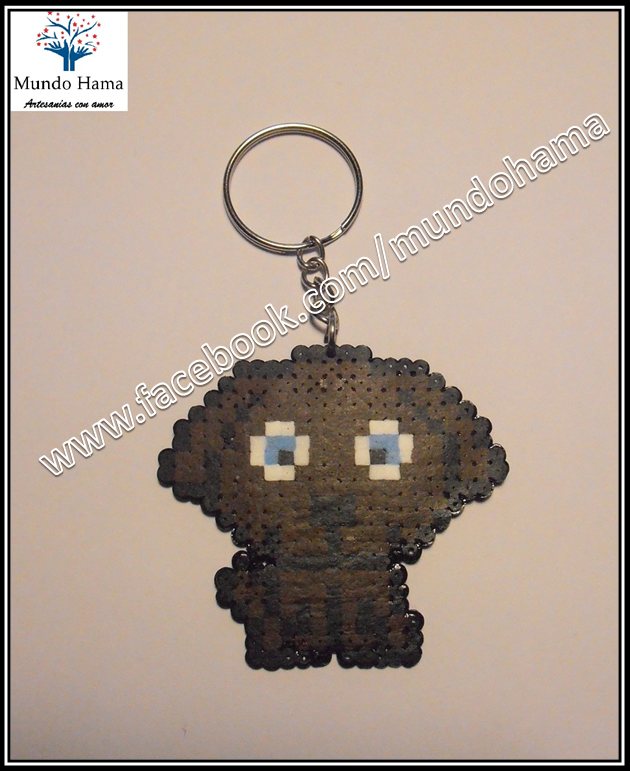 Mundo hama: Perro hama beads mini :)