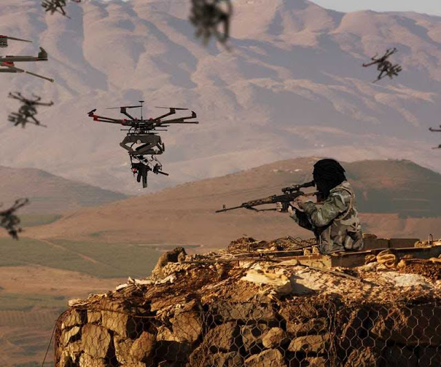 In Israel, created a drone carrying a military weapon