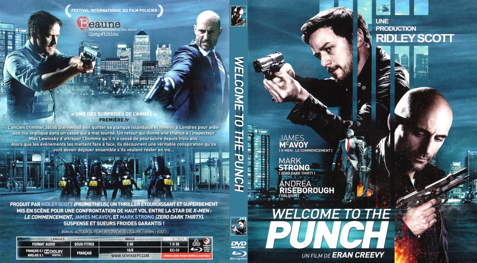 BLU-RAY JAQUETTES BLU-RAY: Welcome to the Punch