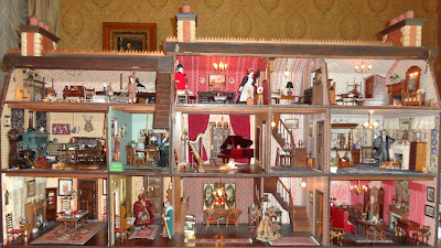 My Dream Dollhouse: "English Hunting Lodge" ~ Artist Bonnie Broel