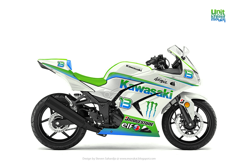 NINJA 250R CUSTOM DECALS