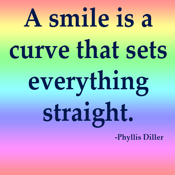 A smile is a curve... | Best Inspirational Thoughts