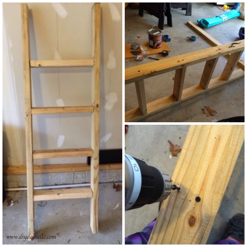 How to Make Your Own Blanket Ladder - DIY Danielle®