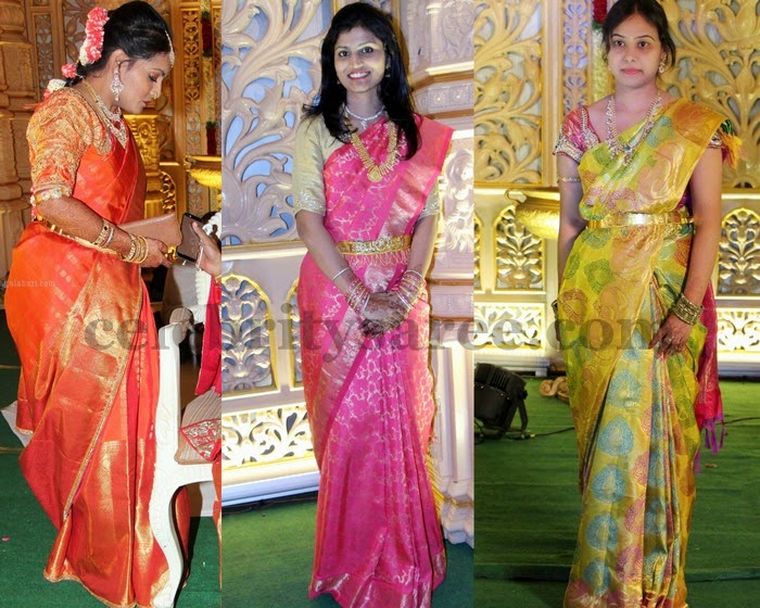 Colorful Traditional Sarees - Saree Blouse Patterns