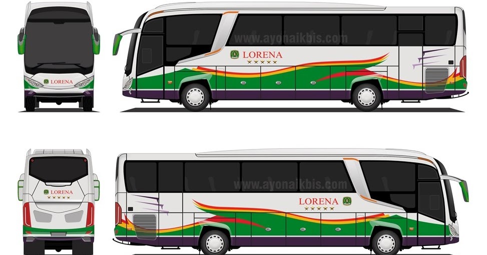 Blueprint bus evolander blupirnt bus indonesia | Membuat Model bus ...