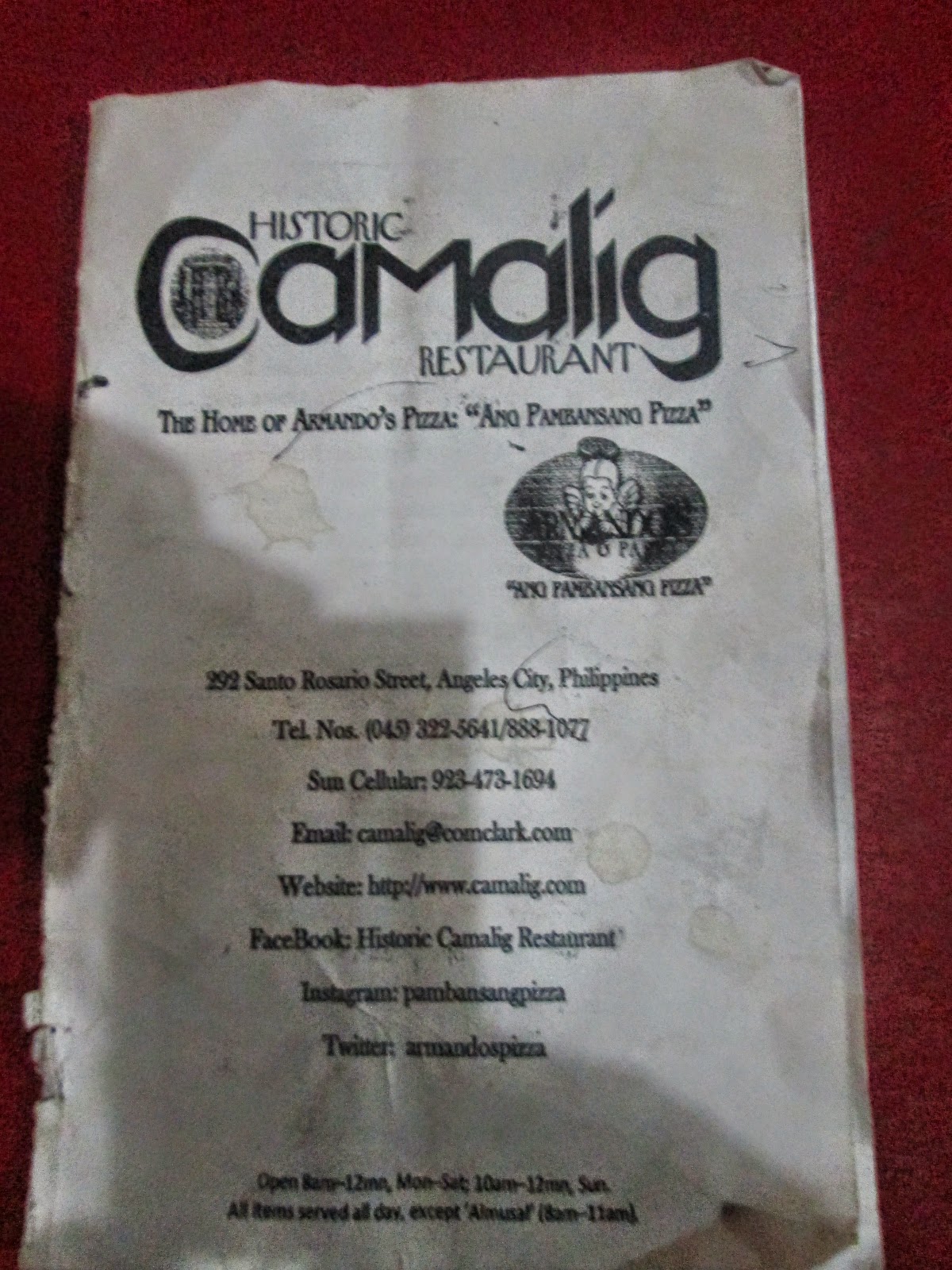 INSPIRING JOURNEY: CAMALIG RESTAURANT (2015)