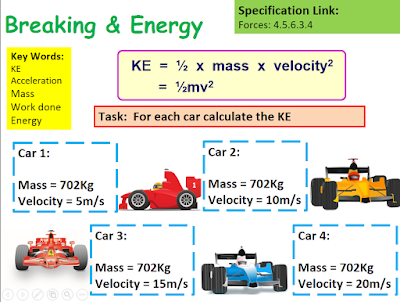 Imaginative Teaching Ideas: Difficult Physics! How to Teach Braking Energy