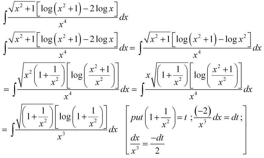mixture: integral using substitution and then integration by parts