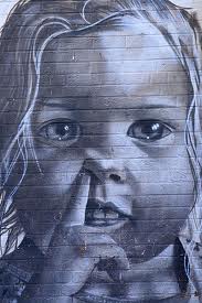 Kids Face Graffiti Brick Wall Pictures