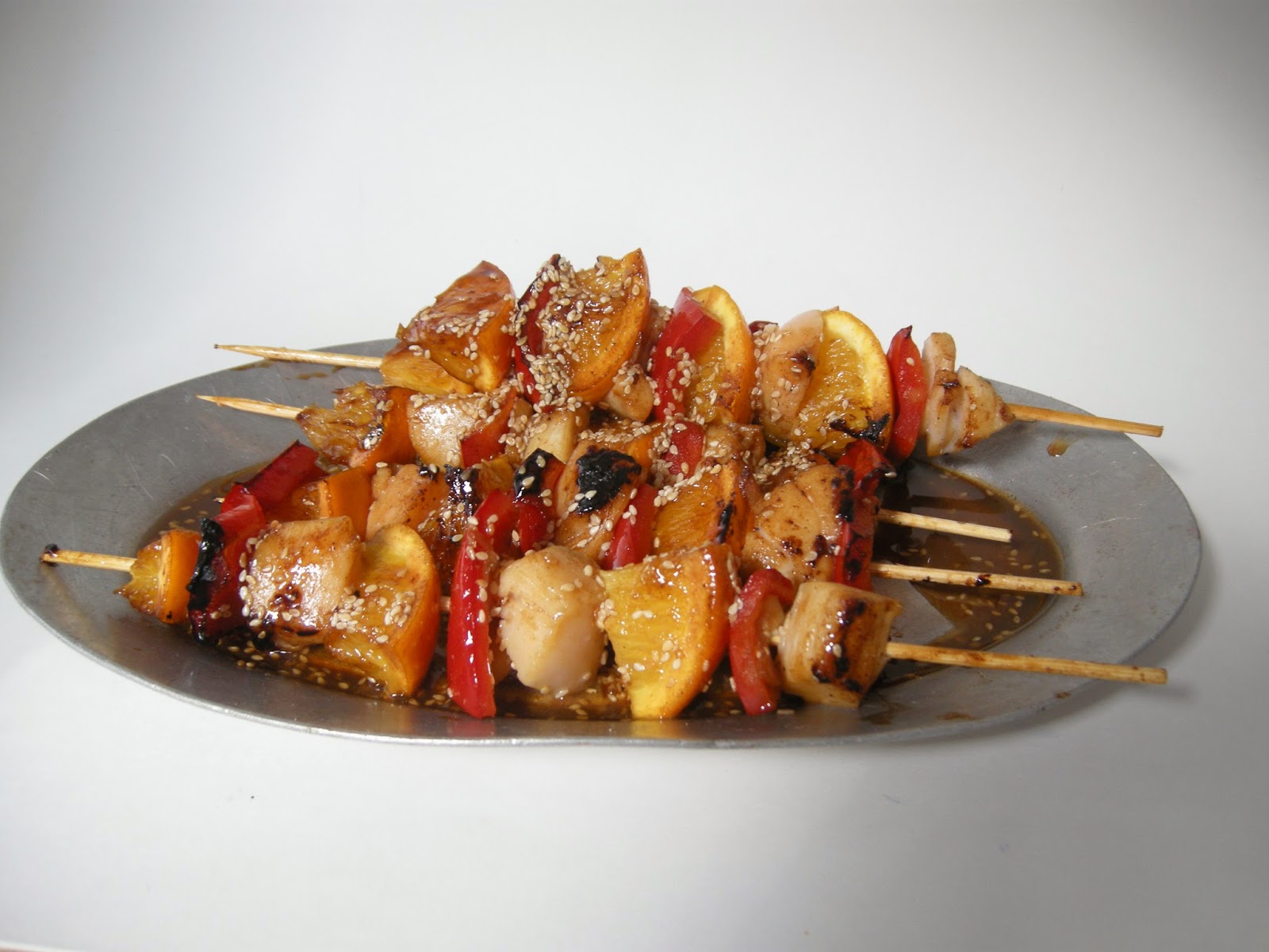 Kitchens Are Monkey Business: Rosie Skewers Scallops.