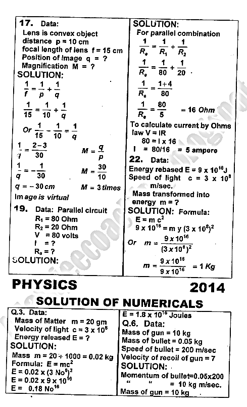 Education Is The Key To Success: Physics Solved Numerical For Class X ...