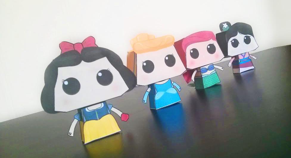 Paper Minions - Disney Princesses Papercraft | Papercraft Paradise ...