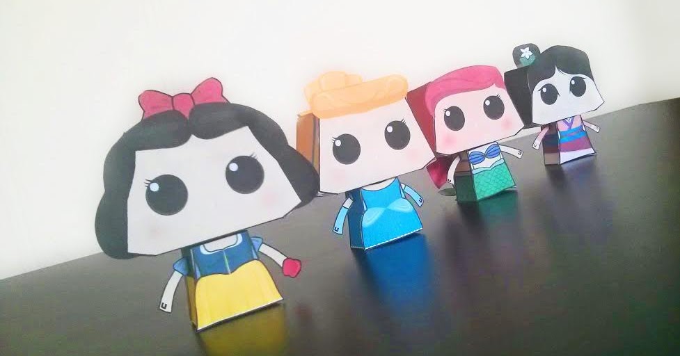 Paper Minions - Disney Princesses Papercraft | Papercraft Paradise ...