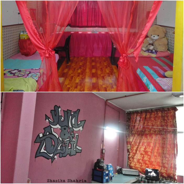 Shazika Shahrim: Contoh-contoh bilik cantik di asrama