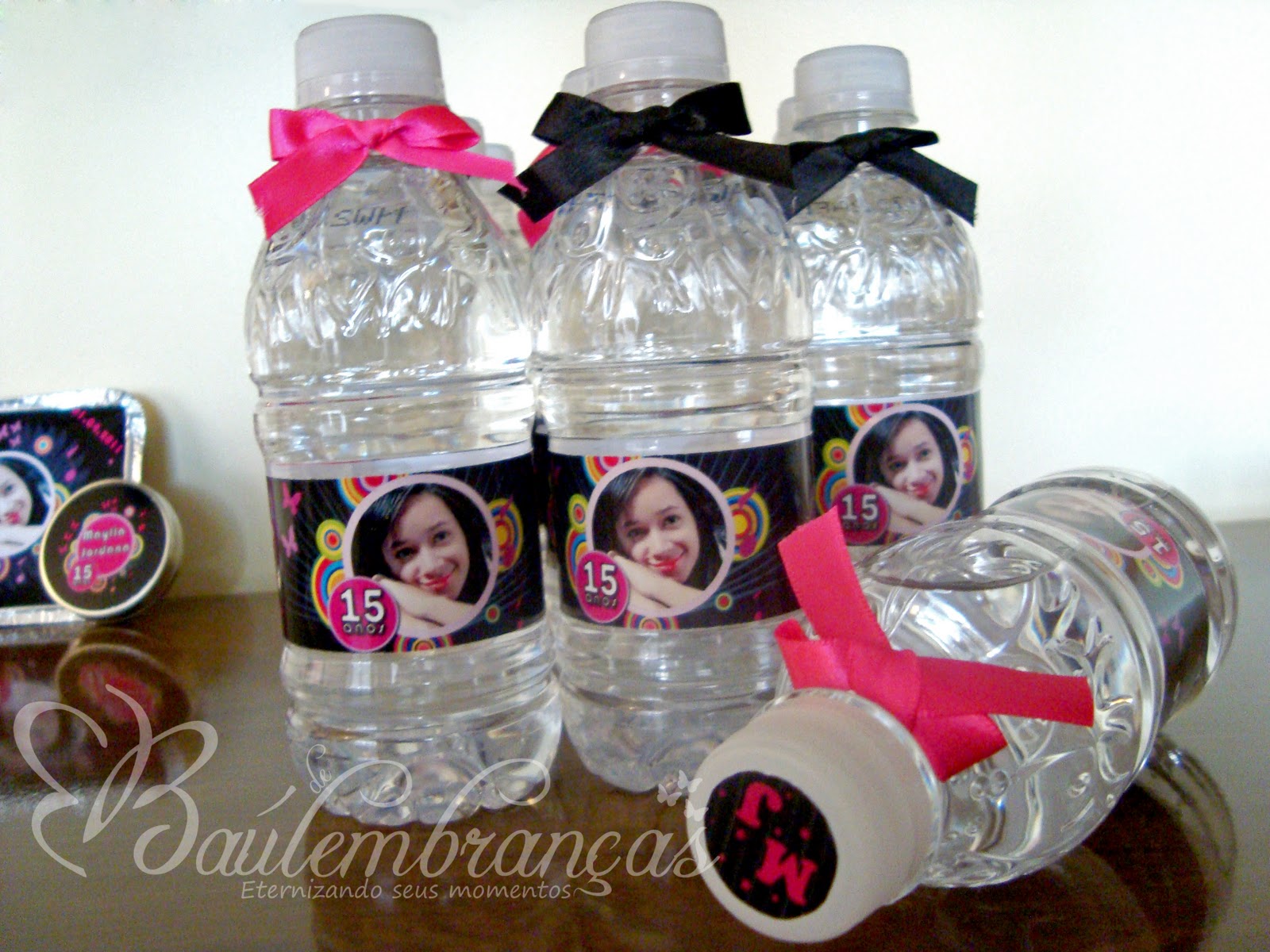 Baú de Lembranças: 15 Anos Preto e Rosa Pink