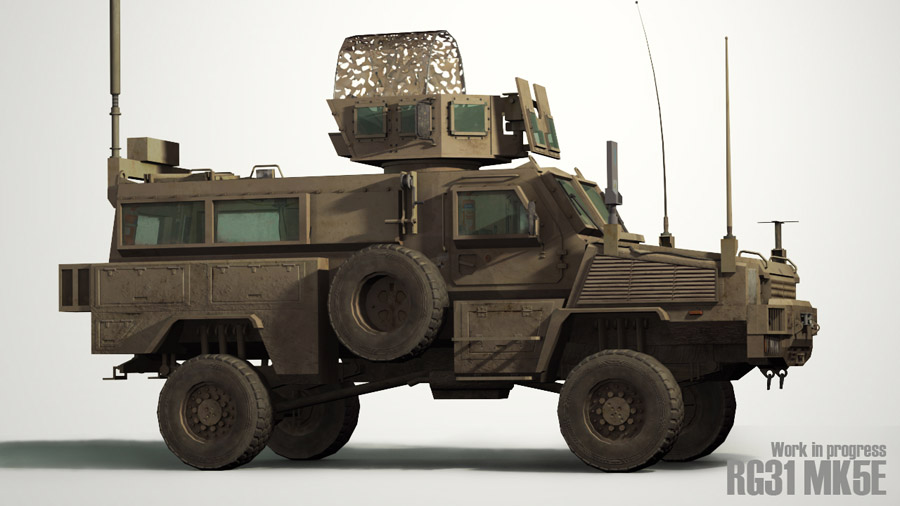 MRAP - RG-31 Mk5E アドオンの新しい開発中画像が公開 | 弱者の日記^^ - Arma 3 MODとアドオン紹介