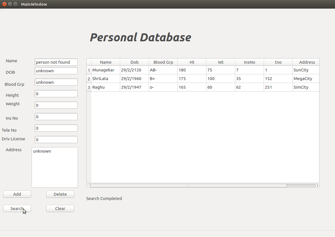 Programing Wonders: Personal Database C++ GUI Application
