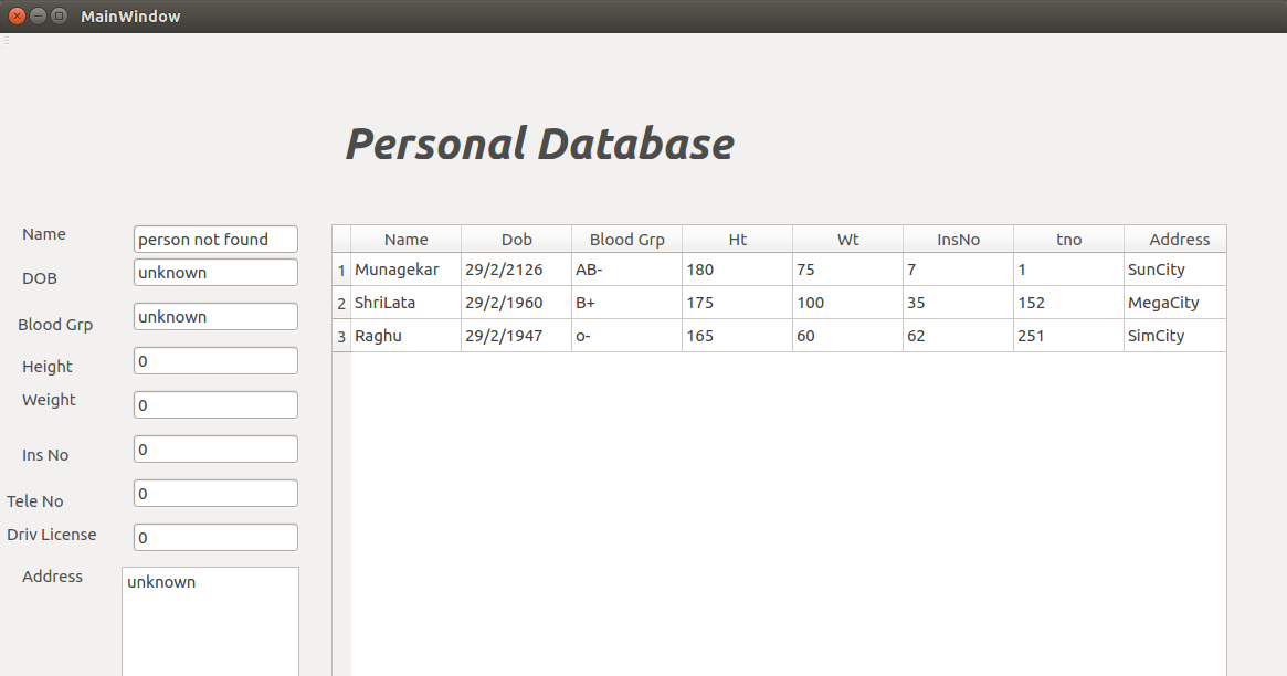 Programing Wonders: Personal Database C++ GUI Application
