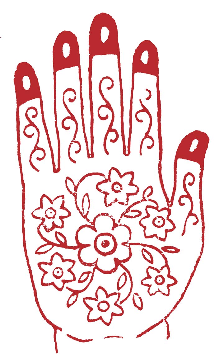 CLIP ARTS AND IMAGES OF INDIA: Mehandhi ( Marudhani )