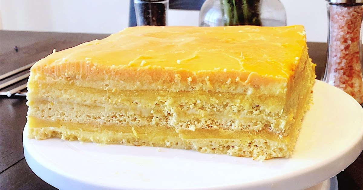 Passion Fruit and Mango Opera Cake