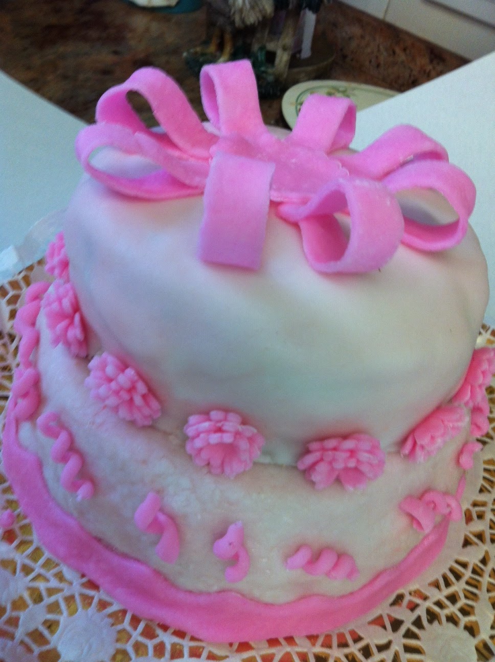 BAKING AND SEWING: TARTA BLANCA Y ROSA