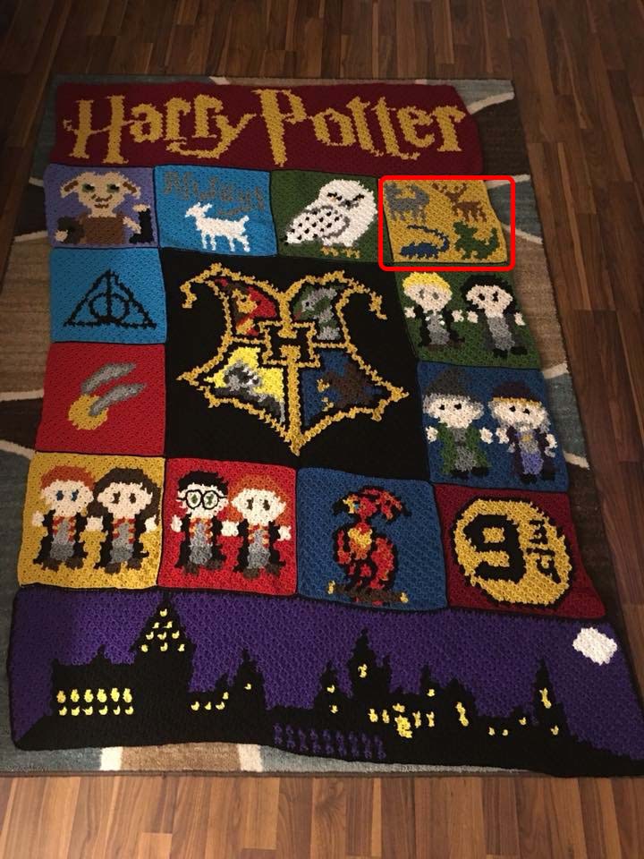 Ravenpuff & Magic Stuff: Harry Potter Crochet c2c squares