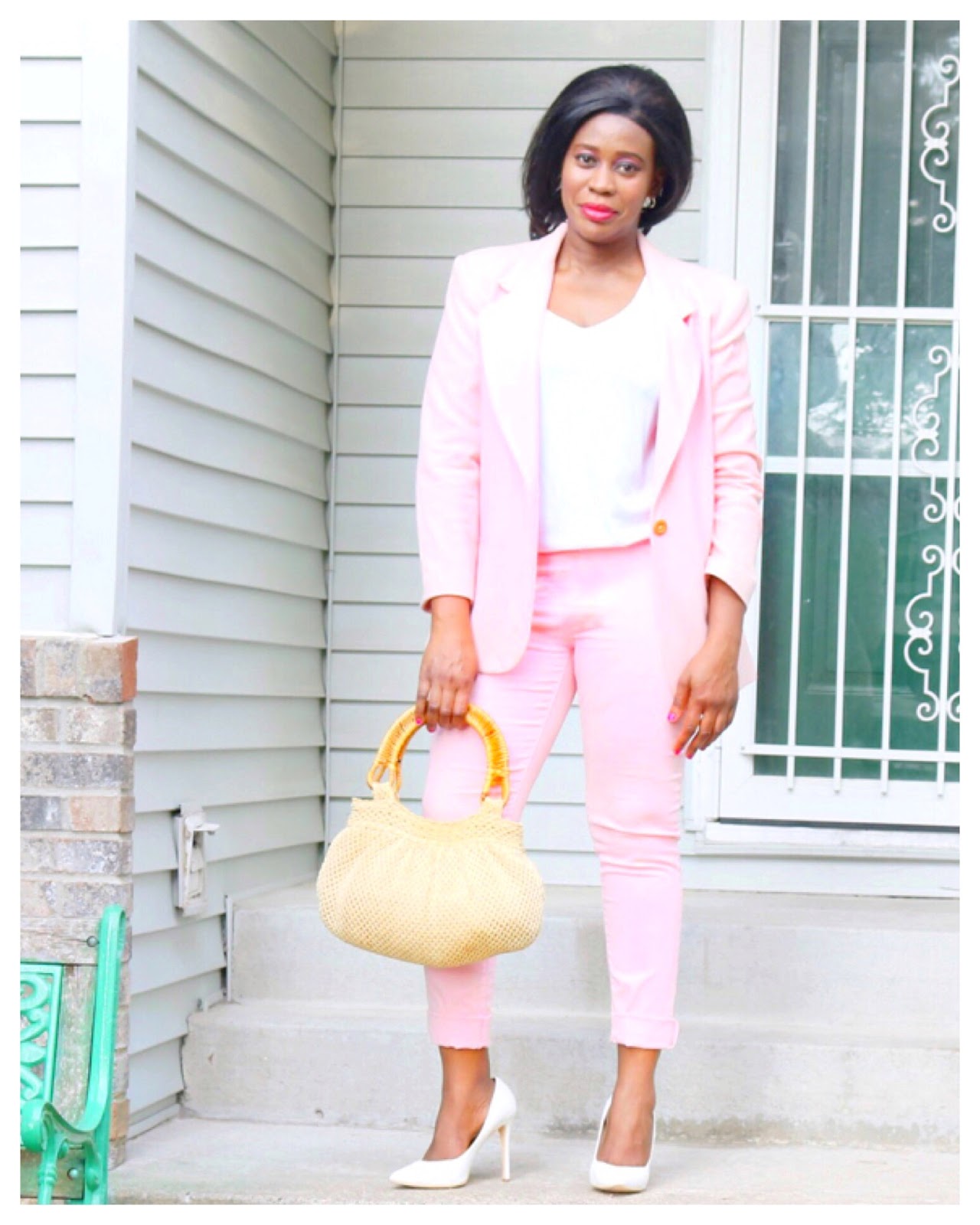 Beauty's Fashion Zone: Keeping it simple and bright: Pink pant suit ...