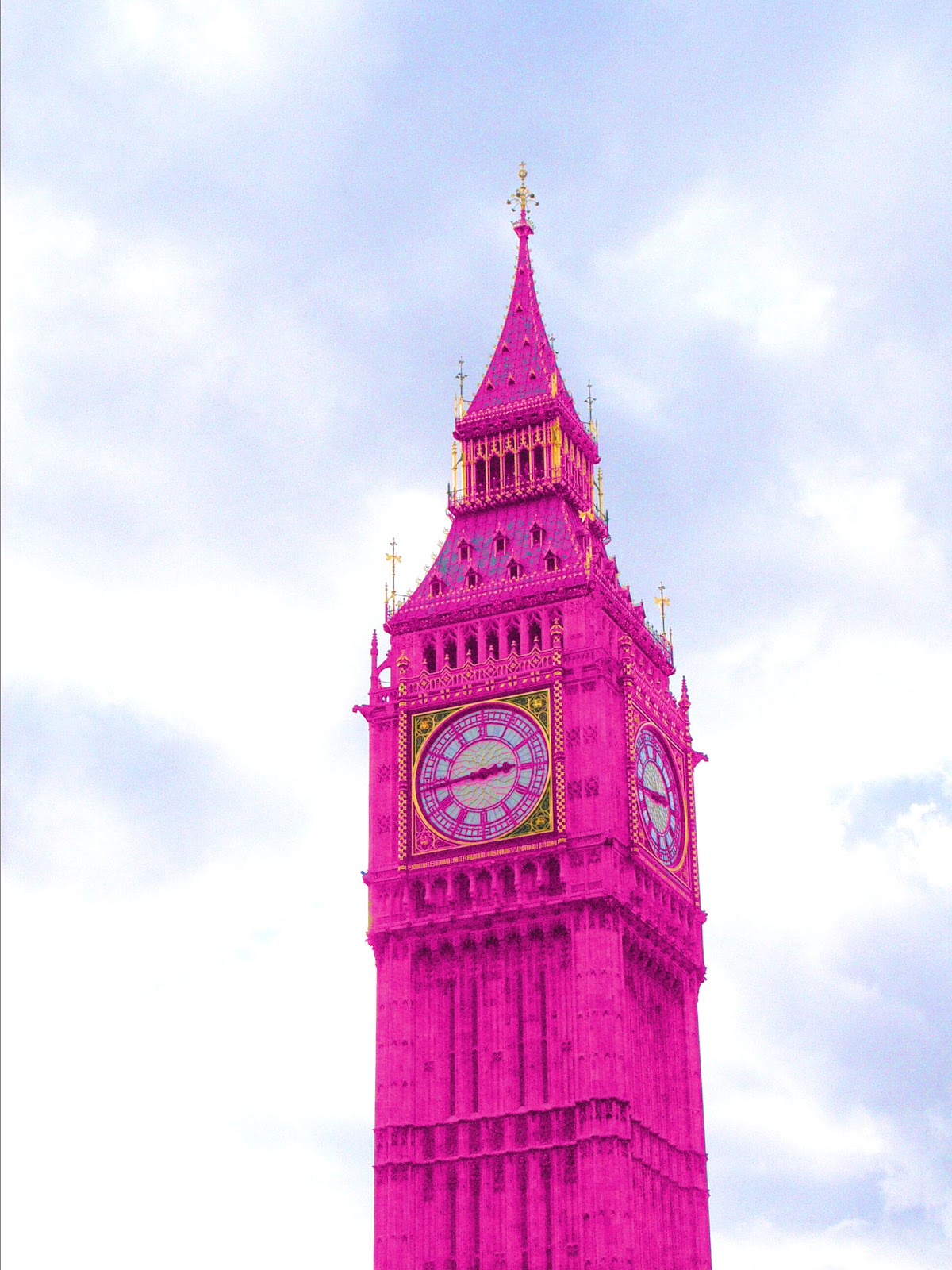 Bilder-Bibliothek: London Wahrzeichen - Big Ben in neuer Farbe